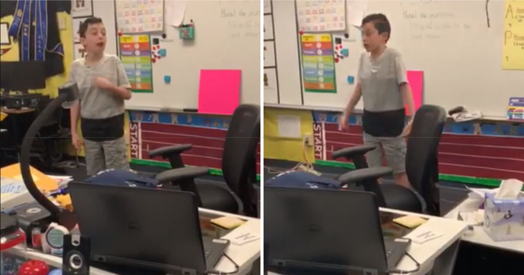 Boy With Autism Gives Speech To Classmates