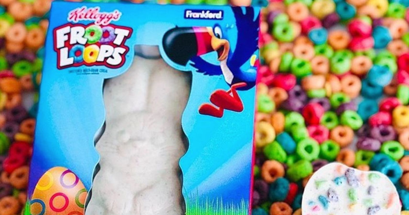 You Can Now Get A White Chocolate Bunny Filled With Froot Loop Pieces