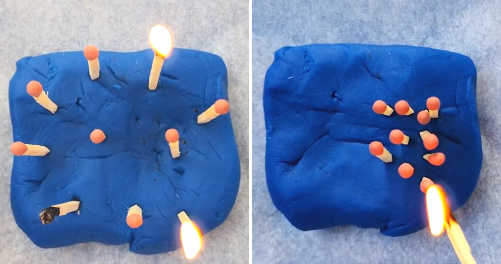Matches & Play-Doh On Social Distancing