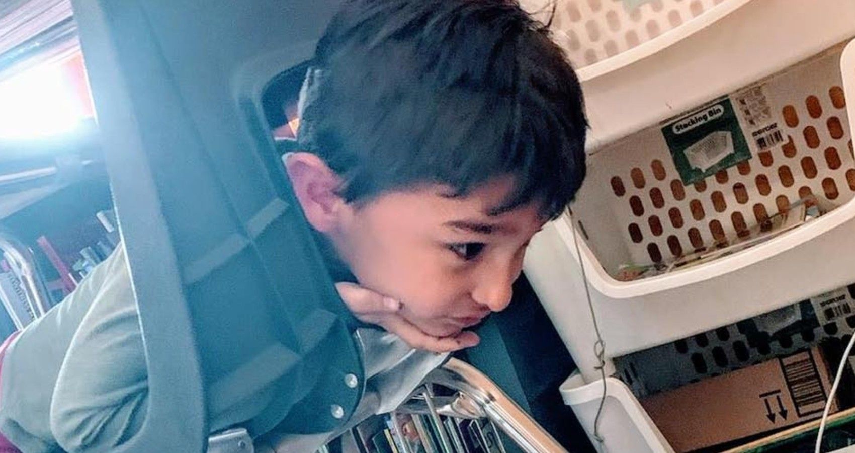 Boy Gets Head Stuck In Chair