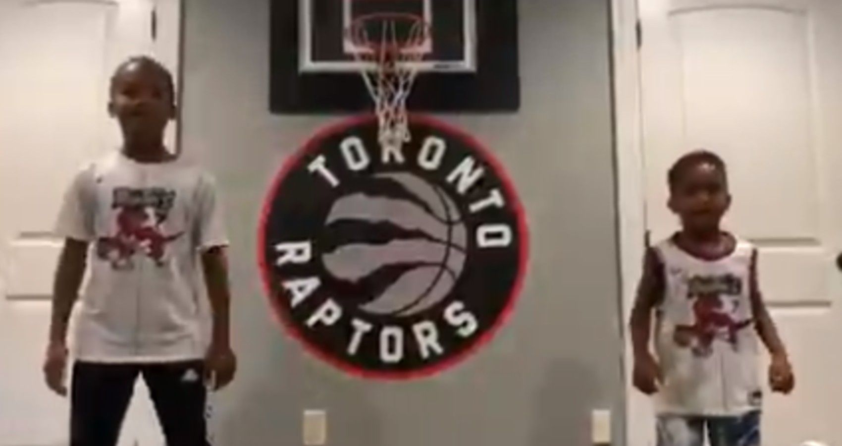 Toronto Raptors' Family Surprise Message