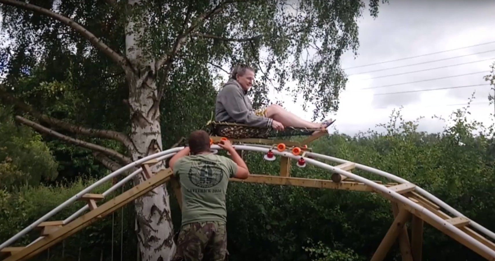 Uncle Builds Epic Backyard Roller-Coaster