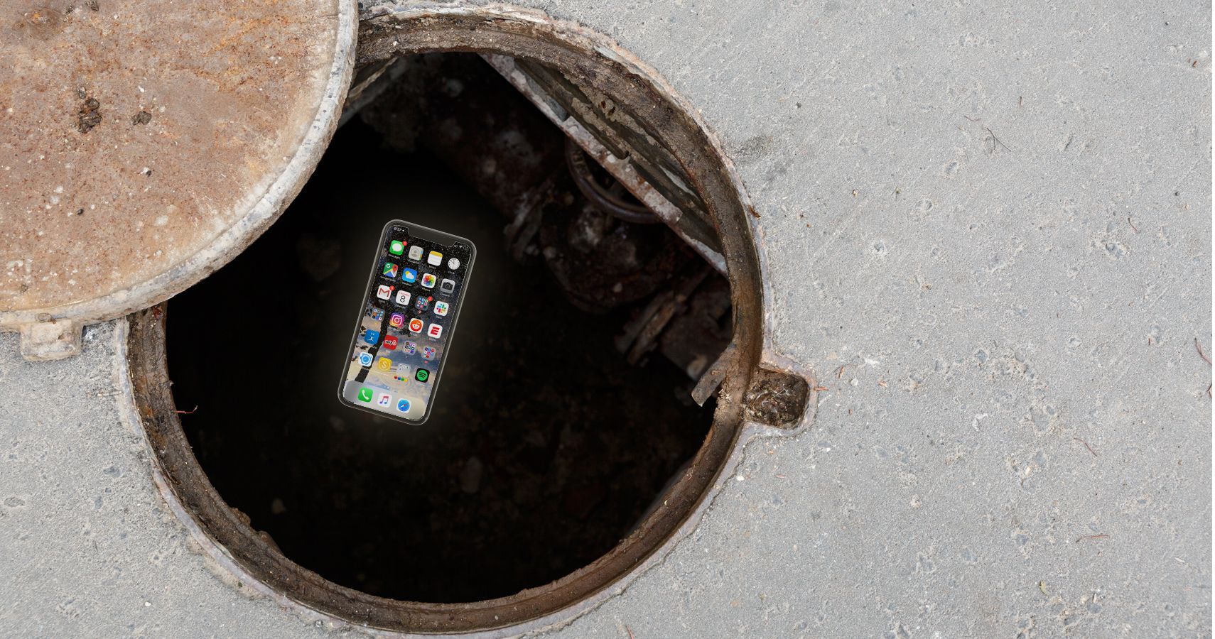 Teen Stuck In Manhole, Trying To Get His Cellphone