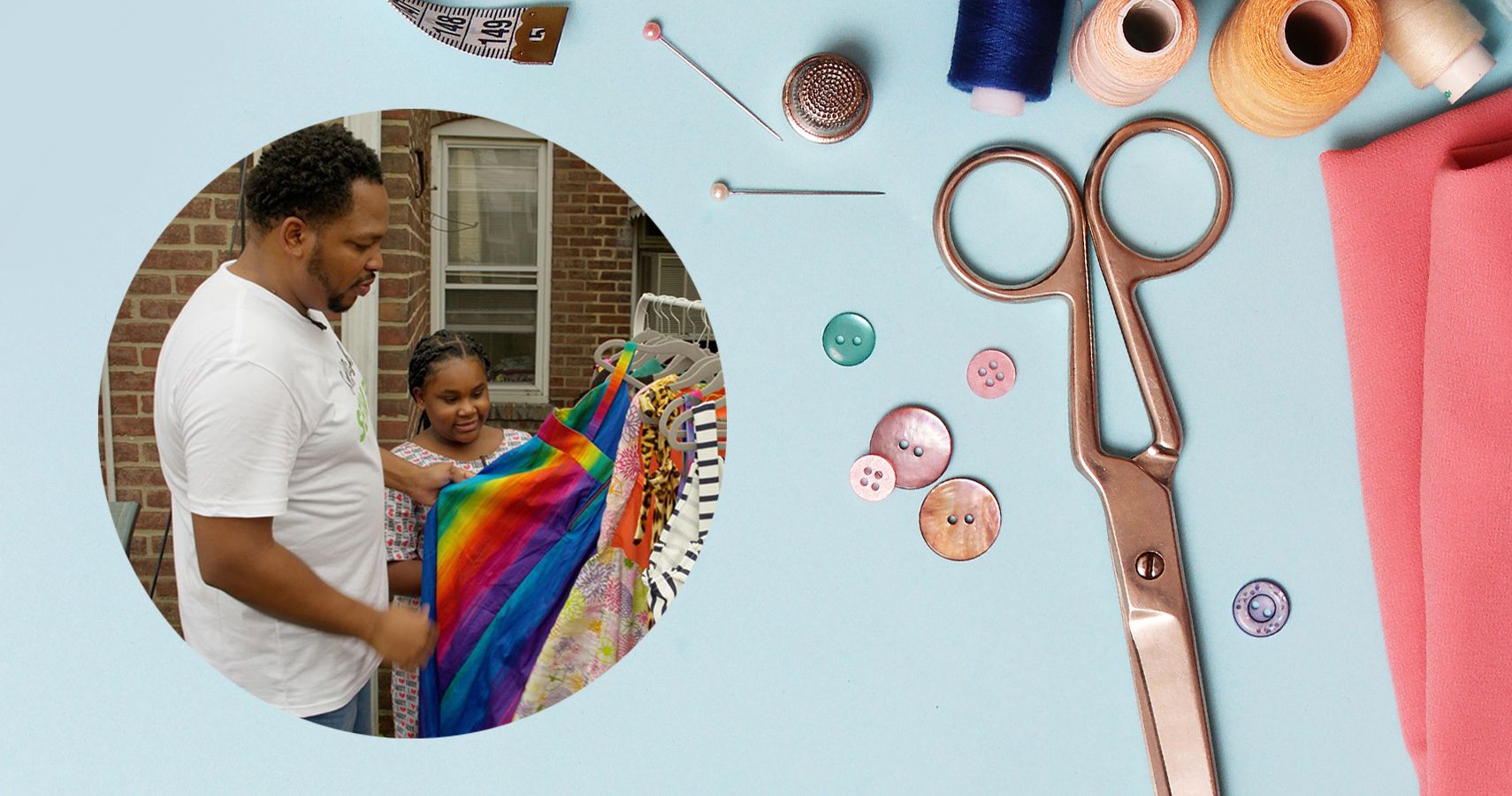 Dad Sews 200 Outfits For His Daughter