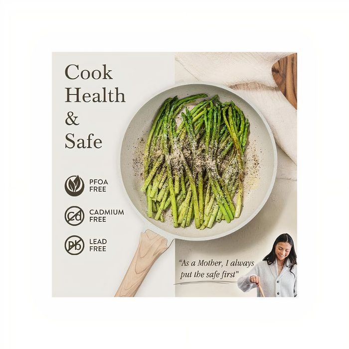 Carote White Granite 14-Piece Cookware Set On Sale Now