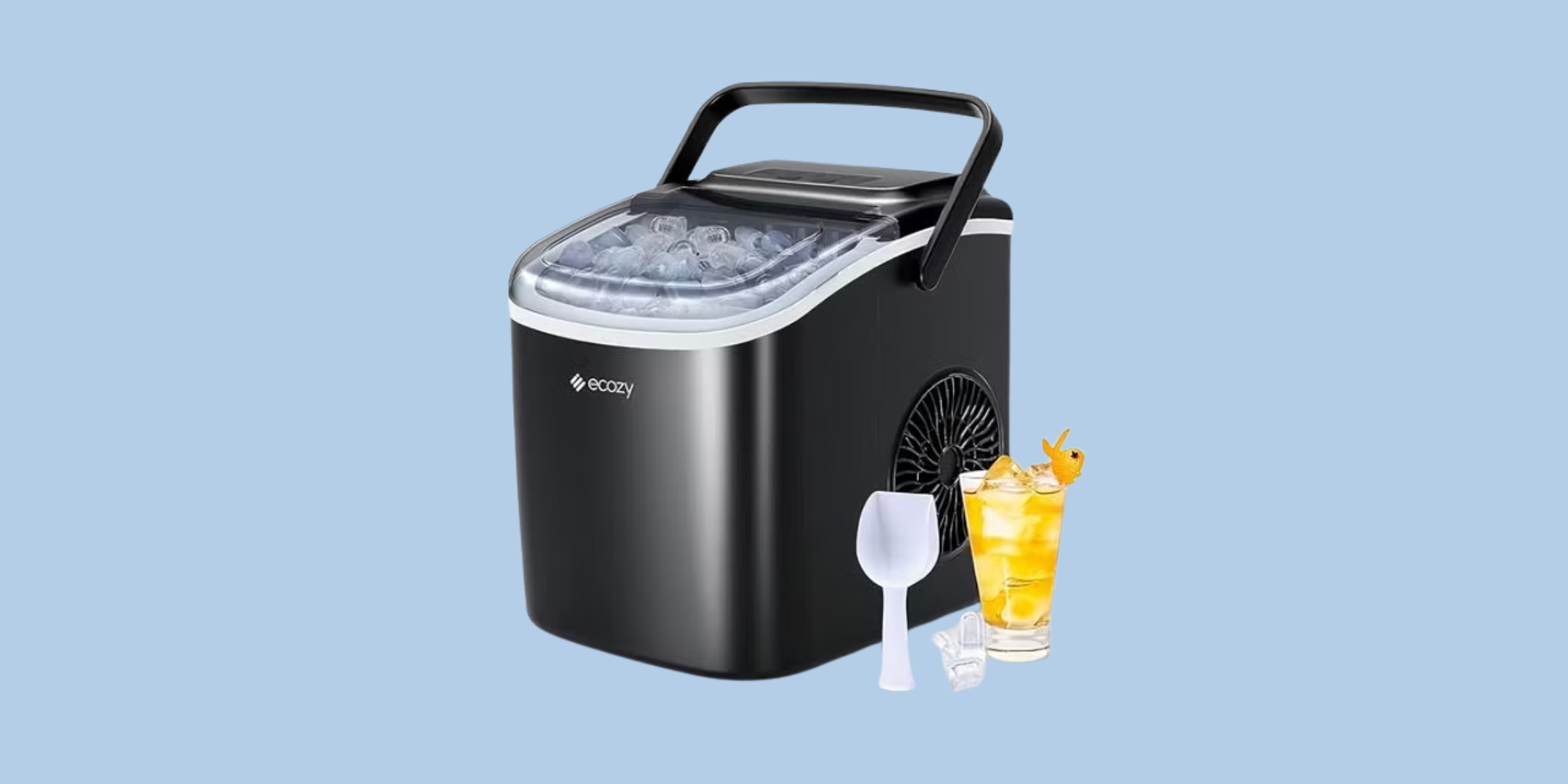 The Ecozy Black Bullet: The Must-Have Portable Ice Maker for Summer Parties